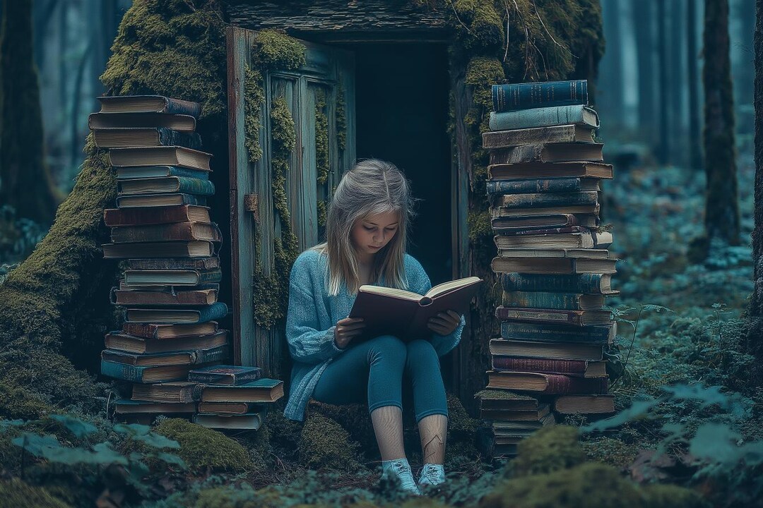 Back to School Digital Background, Vintage Books Backdrop, Enchanted ...