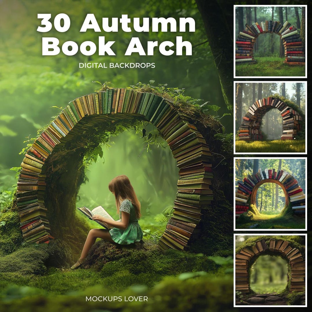 30 Back to School Digital Background, Vintage Books Backdrop, Enchanted ...