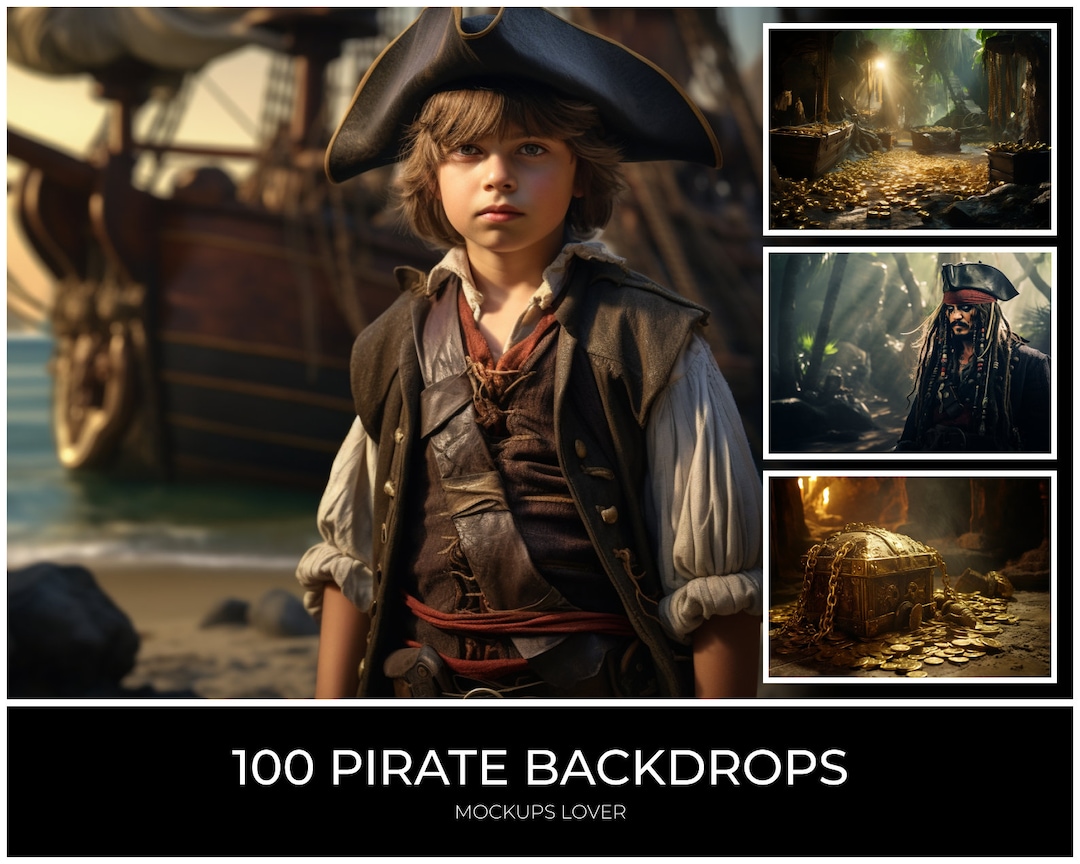 100 Pirate Themed Backdrops Pirate Background Pirate Mega - Etsy