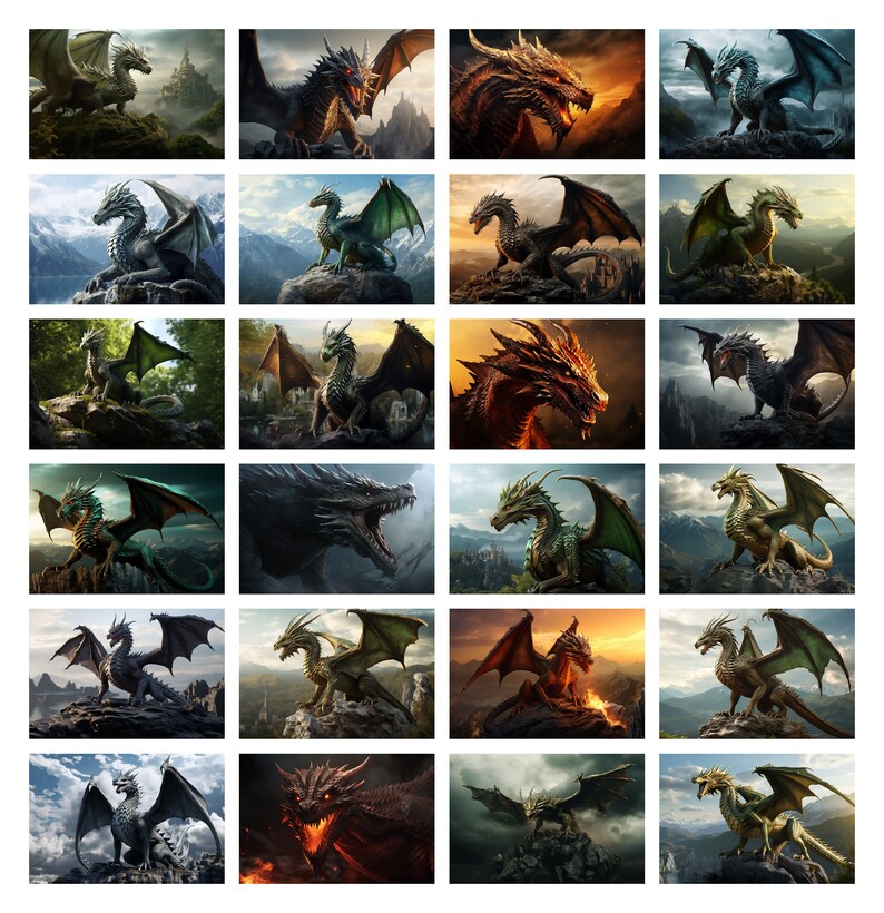 100 Dragon Digital Backdrop CG Background Dragon Mega Bundle - Etsy ...