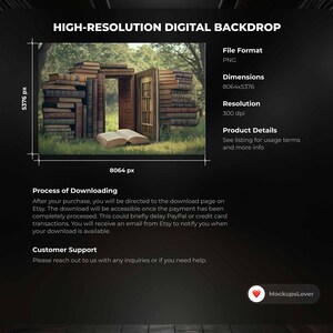 Back to School Digital Background, Vintage Books Backdrop, Enchanted ...