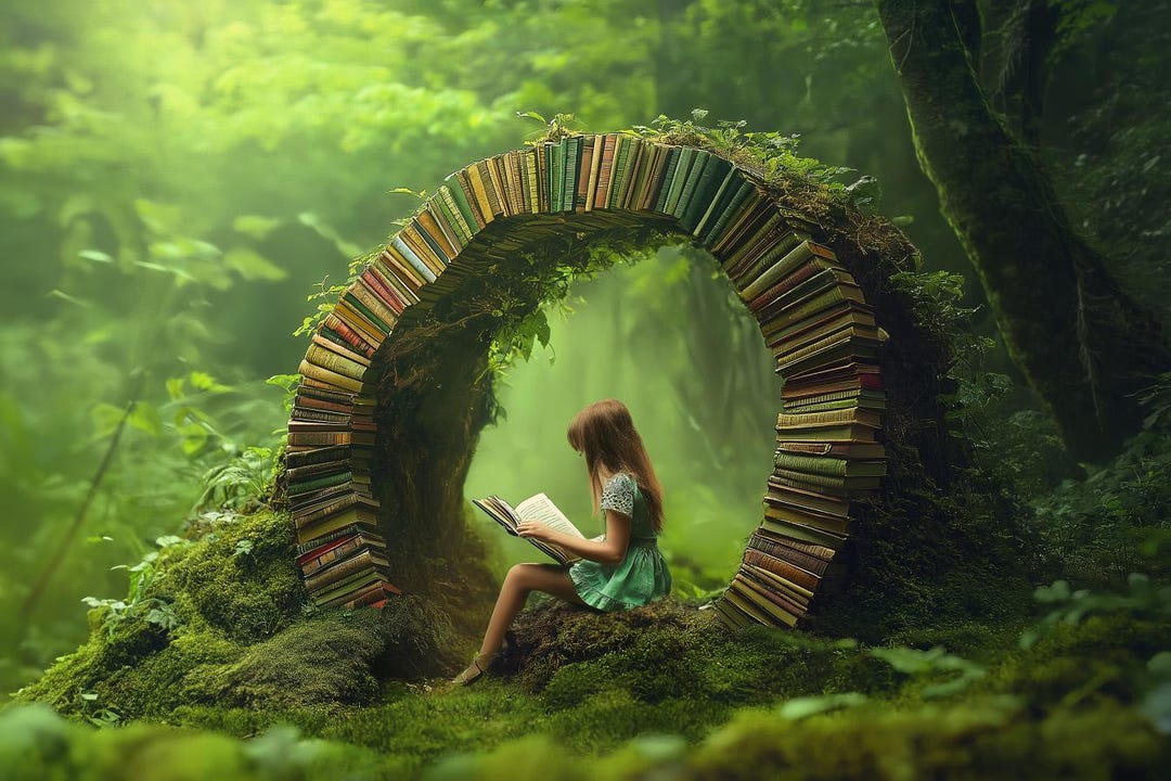 Back to School Digital Background, Vintage Books Backdrop, Enchanted ...