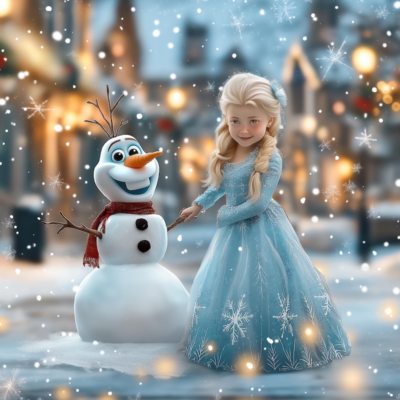 Frozen Backdrop - Etsy