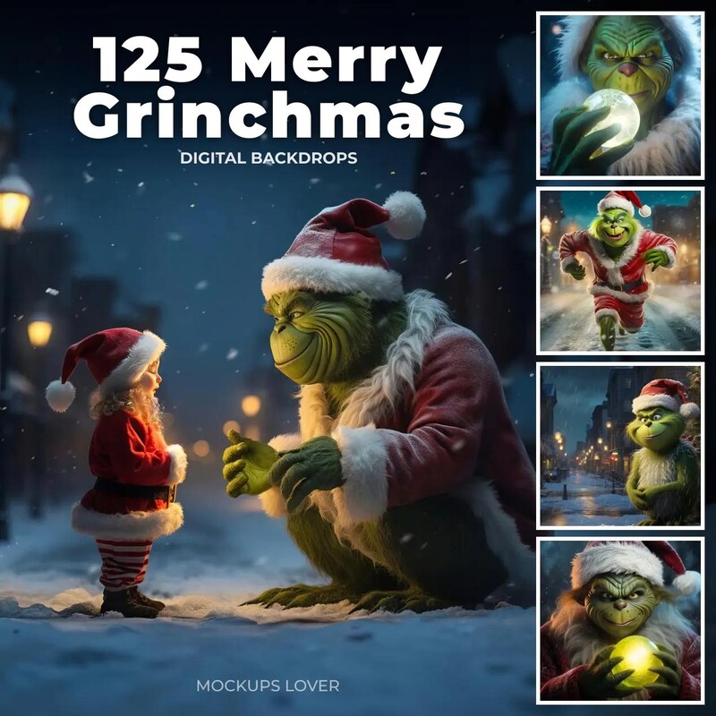 Grinch Backdrop - Etsy