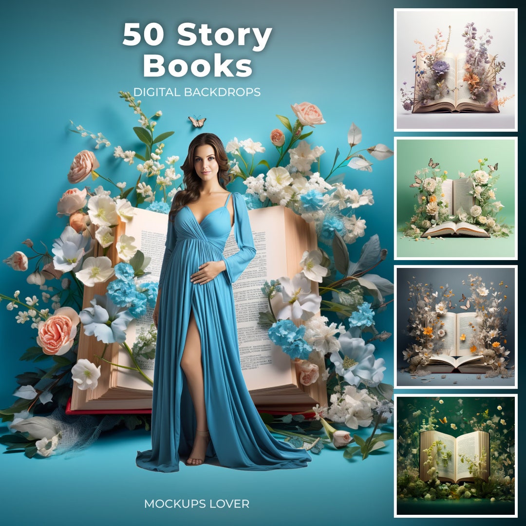 Books Studio Digital Backdrops, History, Maternity Composite, Studio ...