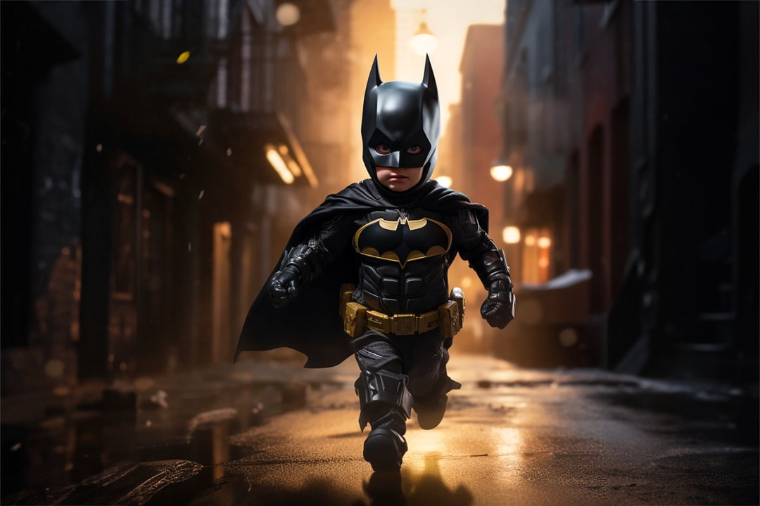 Batboy Digital Overlay, Photoshop Overlay, Mini Superhero Backdrop ...