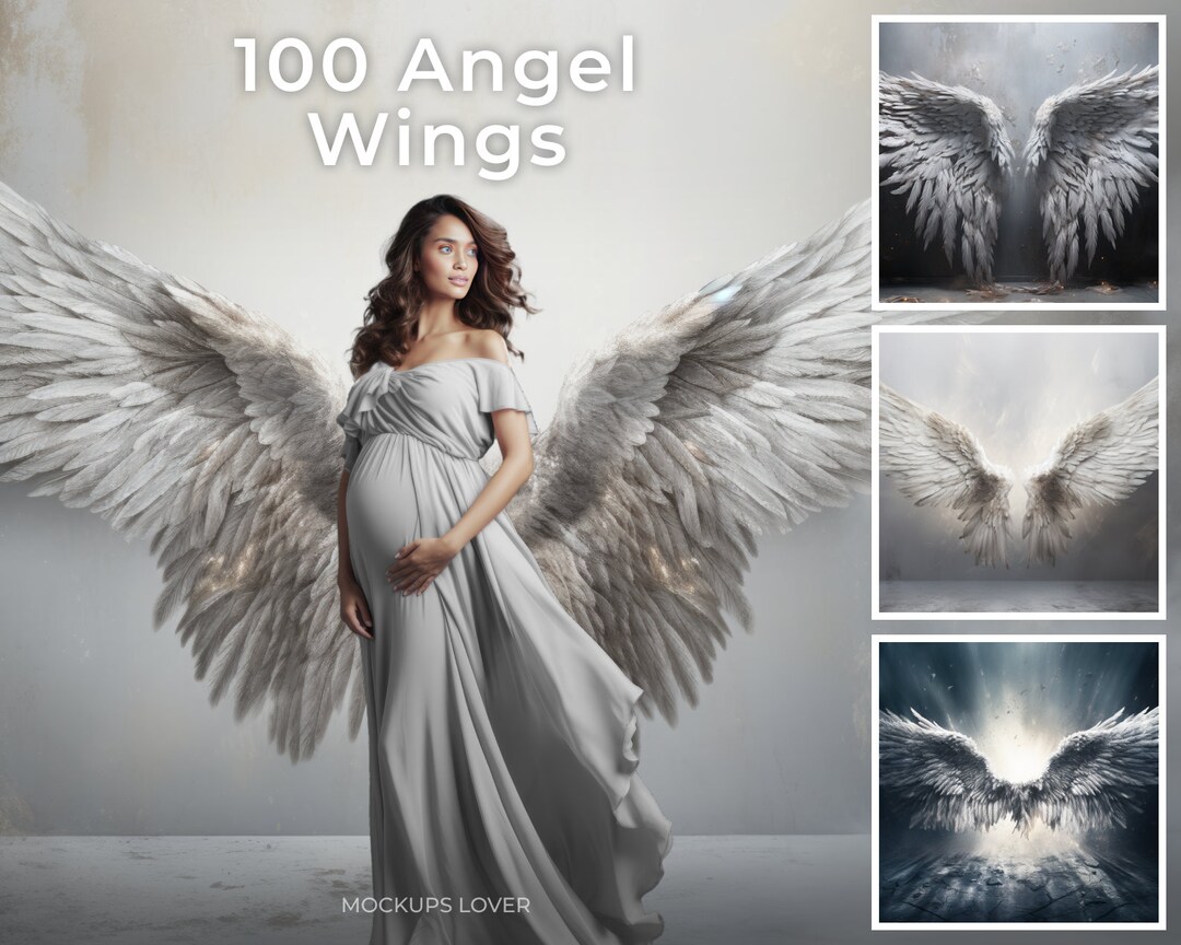 100 Angel Wings Backdrops Maternity Background Angel Wings Overlay ...