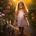 Spring Digital Backdrop, Easter Bunny Garden Path, Spring Digital Background, Easter, Bunny ...