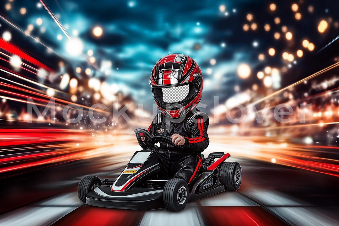 Racing Newborn Digital Overlay, Race Car Track Backdrop, Baby Boy ...