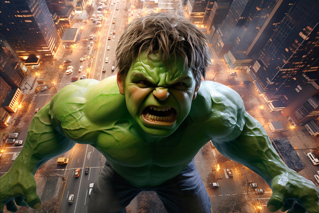 Hulking Kid Super Hero Face Replace Digital Overlay, Hulking Composite ...