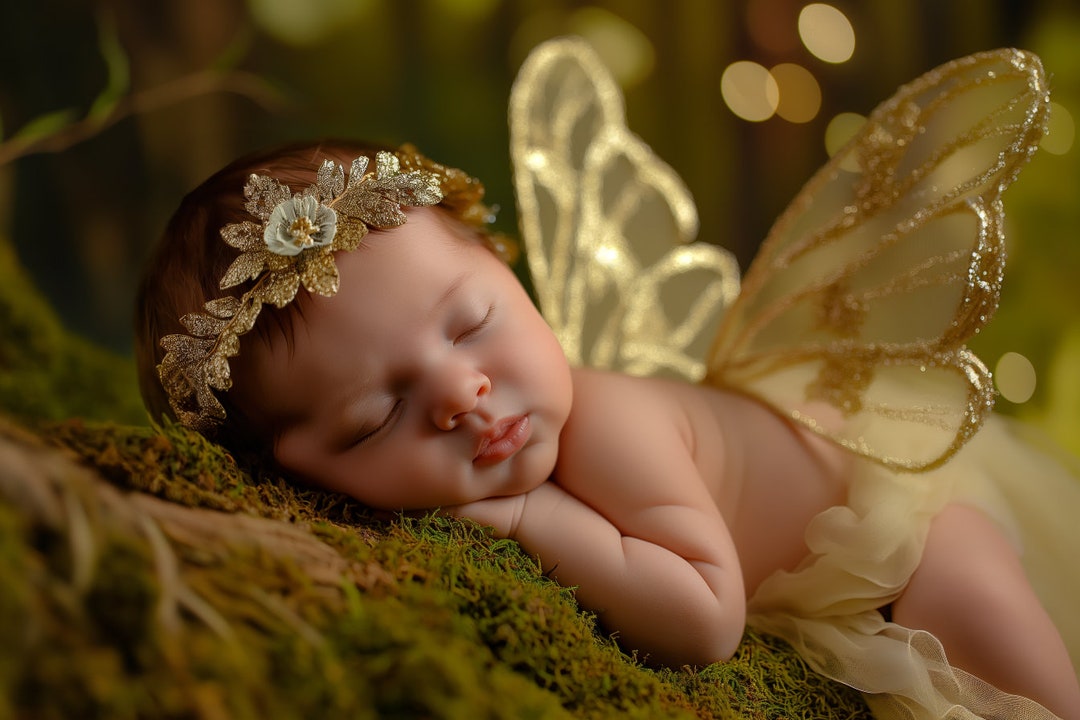 Face Insert Digital Backdrop for Newborn Photography Composite, Fairy ...