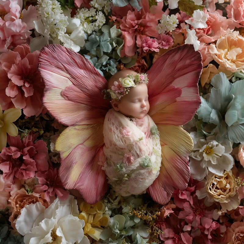 Newborn Butterfly Digital Backdrop - Etsy Canada