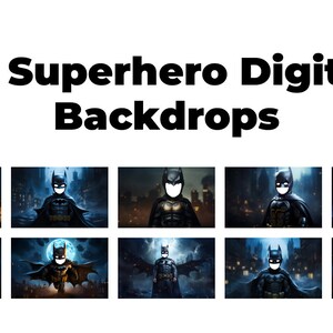 10 Superhero Digital Backdrops/overlays Superhero Portraits Photoshop ...