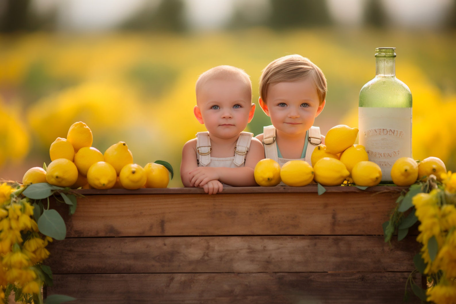 Lemonade Stand Digital Background, Summer Lemons, Photoshop Overlays, Kids Portrait Backdrops ...