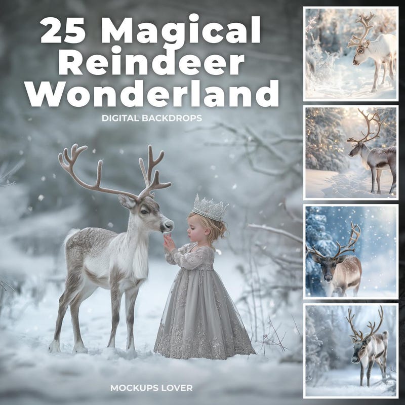 Reindeer Digital - Etsy