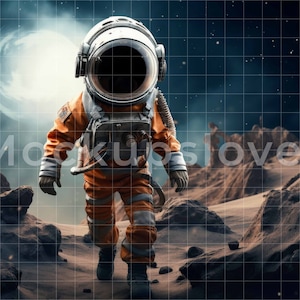 Astronaut Digital Backdrop, Space Suit Photoshop, Spaceman Composite ...