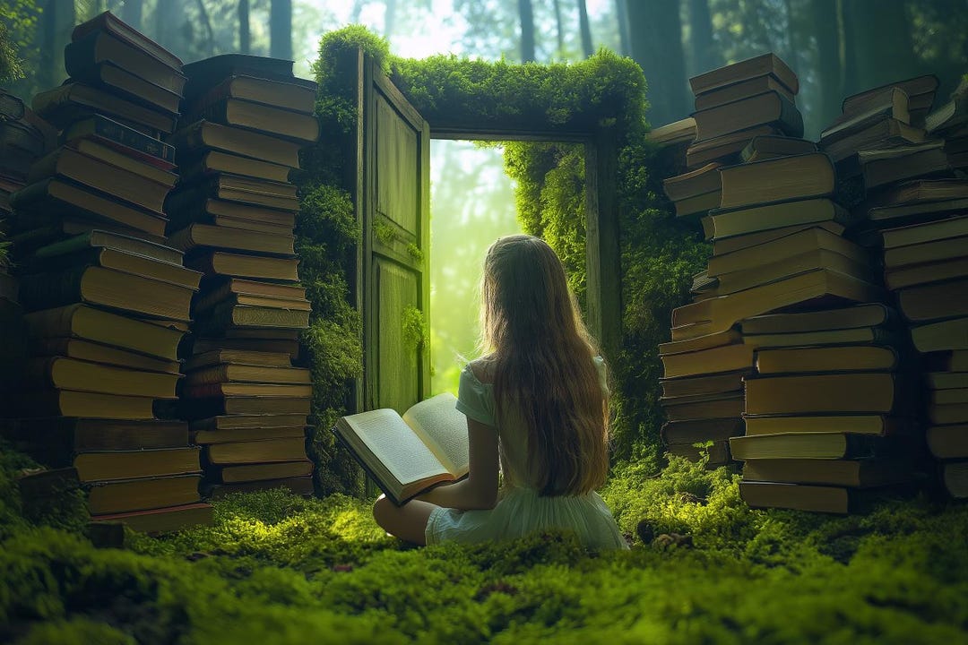 Back to School Digital Background, Vintage Books Backdrop, Enchanted ...