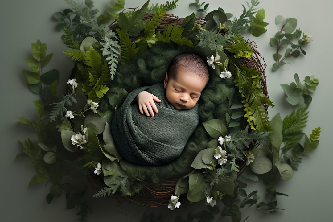Newborn Digital Backdrop, Newborn Nest Prop, Newborn Background ...