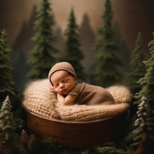 Forest Digital Backdrop, Newborn Digital Backdrop Woodland, in the ...