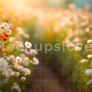 Flower Glade Photoshop Overlays, Flowering Field Photo Overlays ...