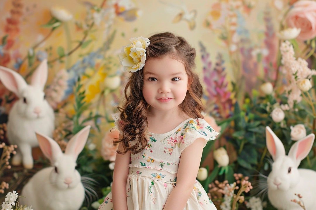 Spring Easter Digital Background, Fine Art Portrait, Photography ...