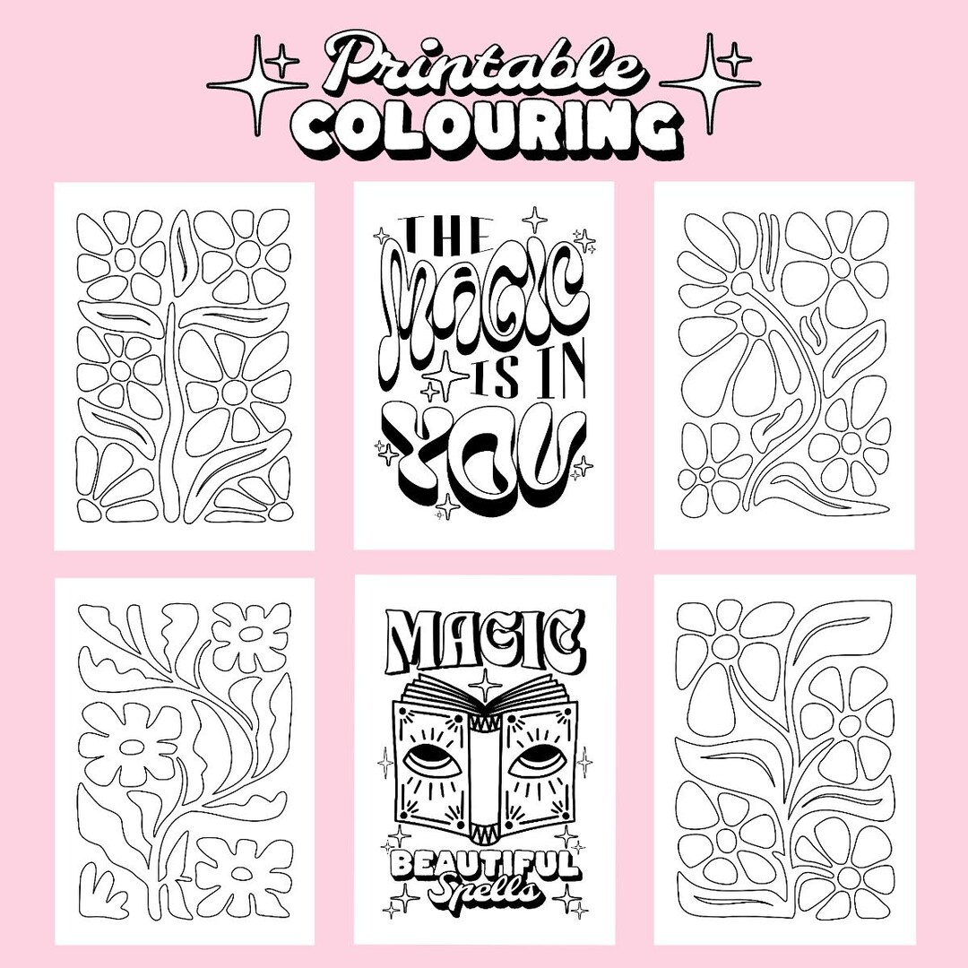 Adult Colouring Page - Printable Colouring Page - Stress Relief ...