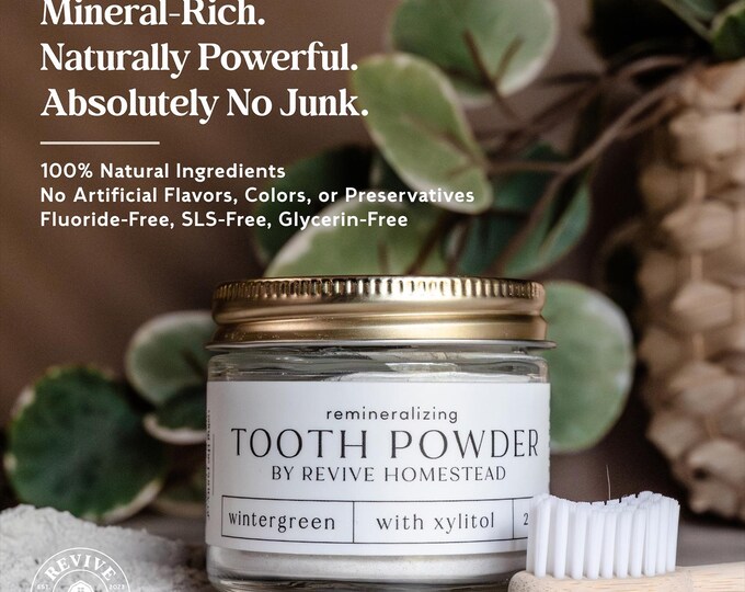 Natural Remineralizing Tooth Powder With Myrrh Resin Neem & Clove ...
