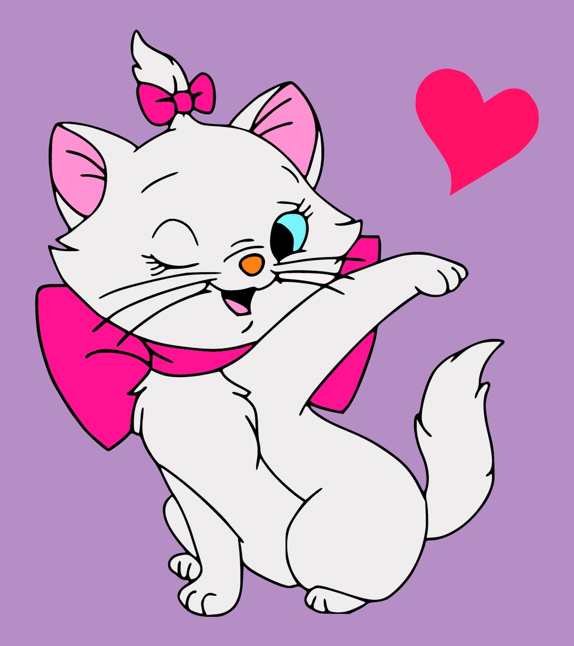 Cross Stitch Digital Pattern Kitty Marie Embroidery Handmade - Etsy