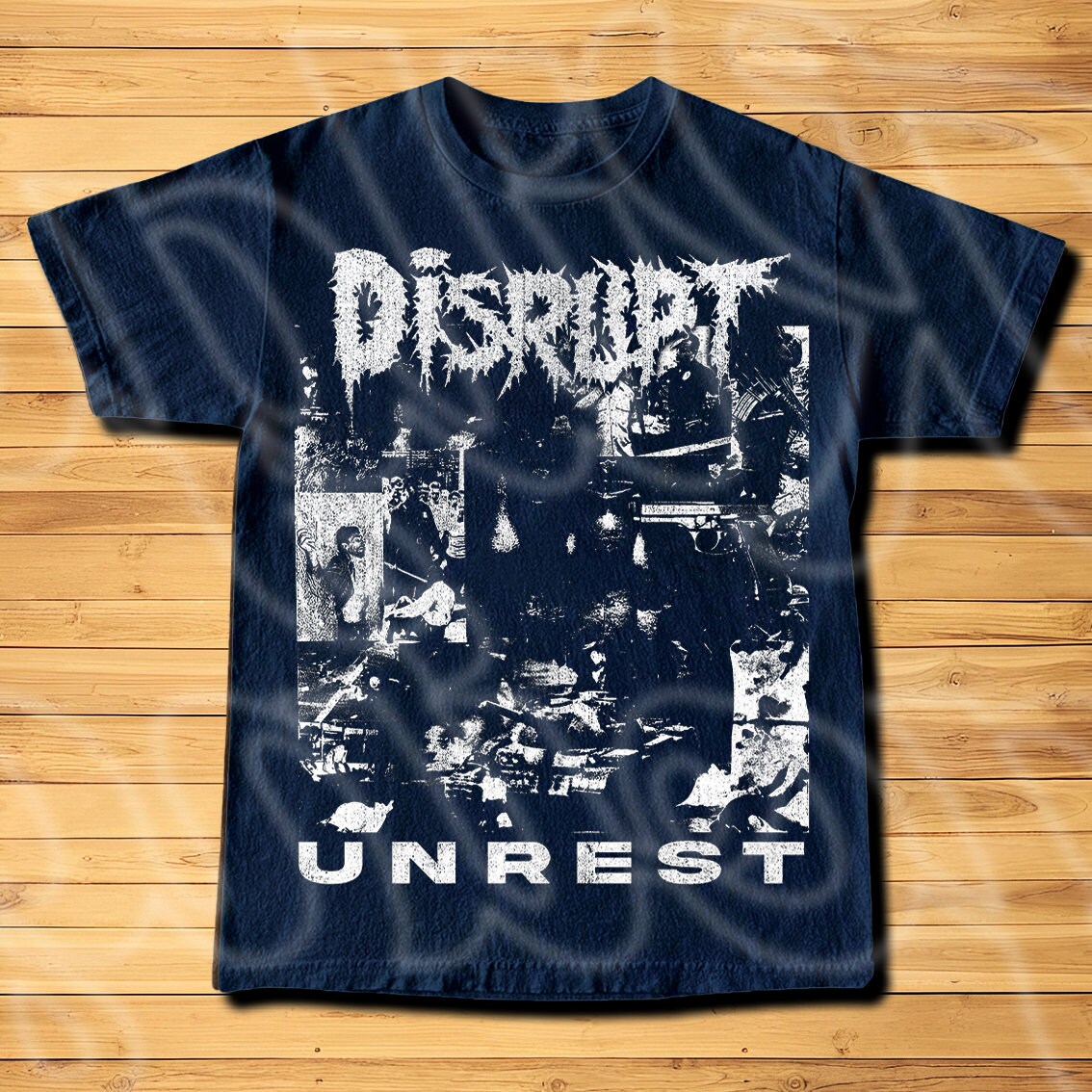 Disrupt Unrest Album T-shirt , Disrupt Tee, Band Tee, Grind Core Tee ...