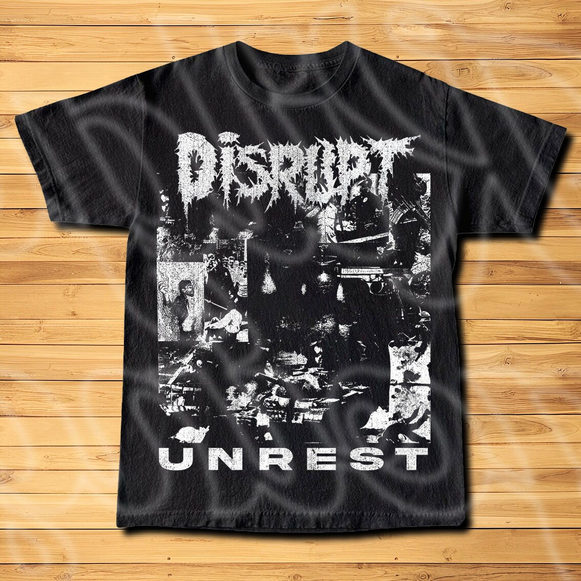 Disrupt Unrest Album T-shirt , Disrupt Tee, Band Tee, Grind Core Tee ...