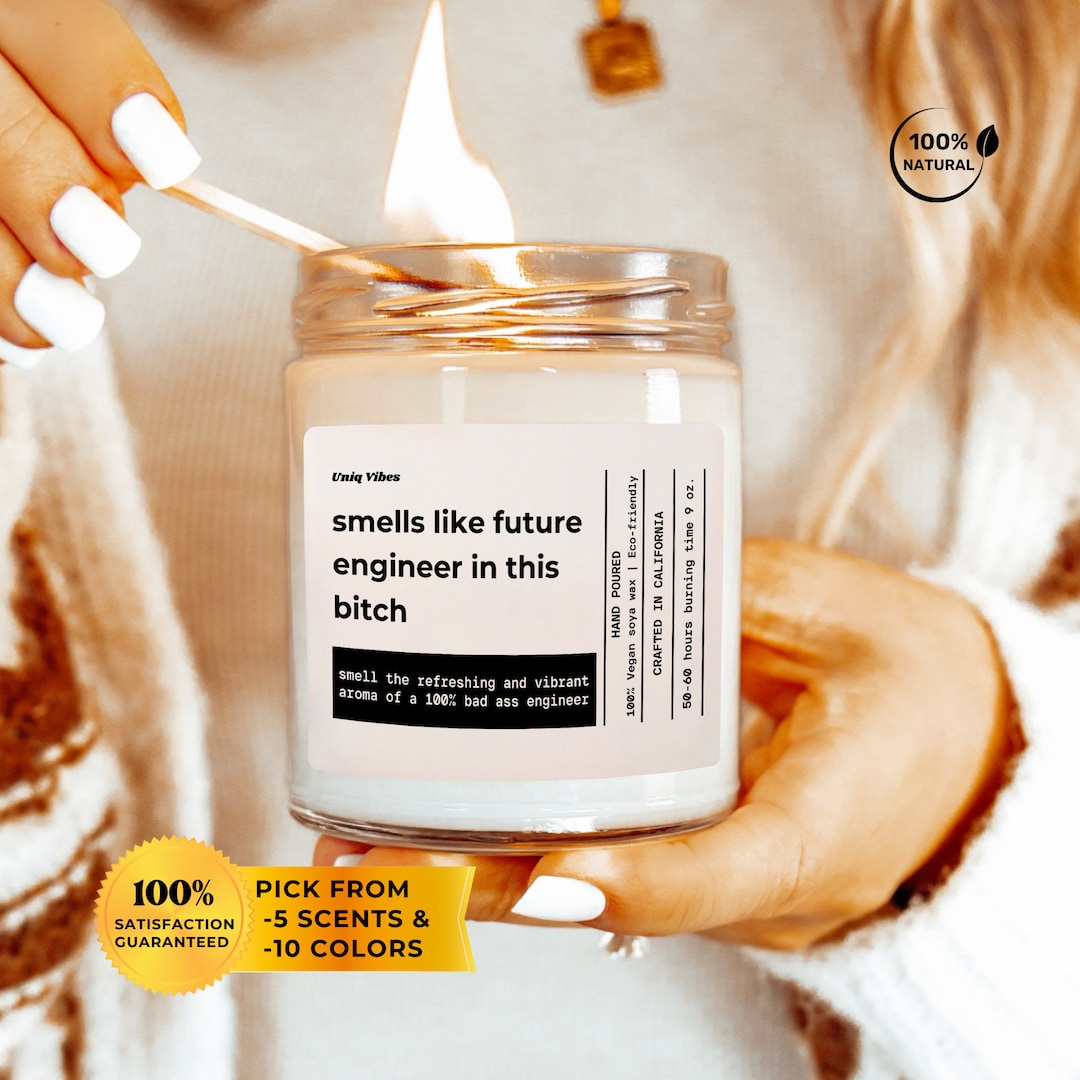 Custom Engineer Gift for Future Engineer Candle Gift for Engineering ...