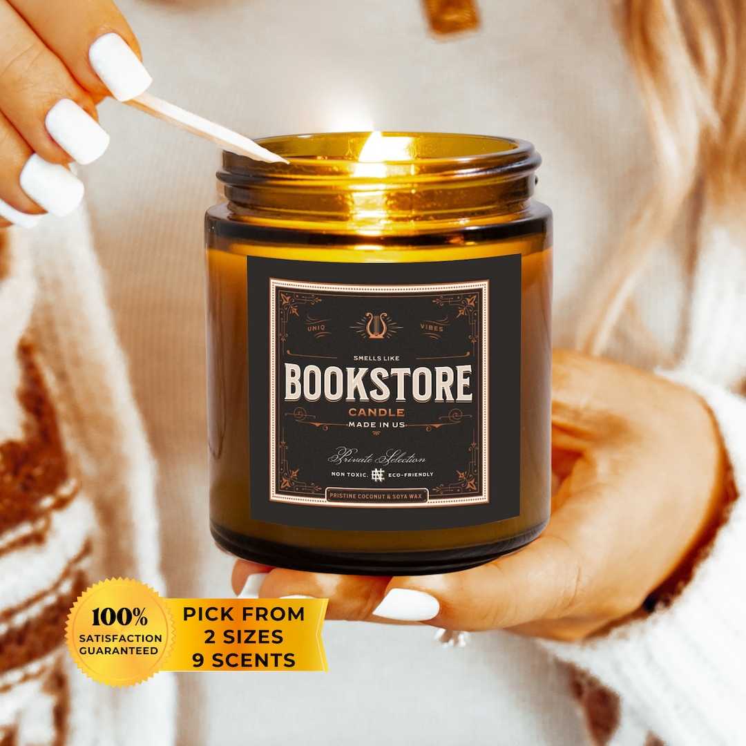 Bookstore Candle for Book Lovers Gift Idea Bookish Candles Gift Scented ...