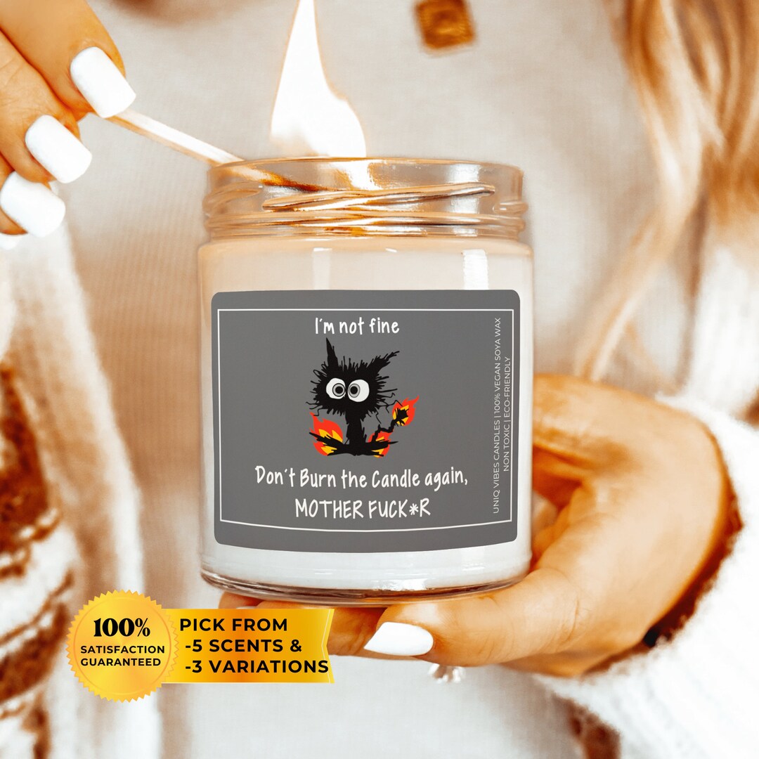 Cat Themed Candle for Cat Lovers Gift for Cat Lover Candle for Cat ...