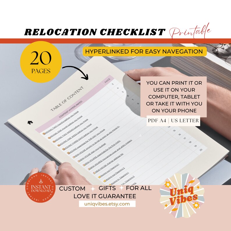 Relocation Checklist Printable Moving Checklist for New Apartment Guide ...