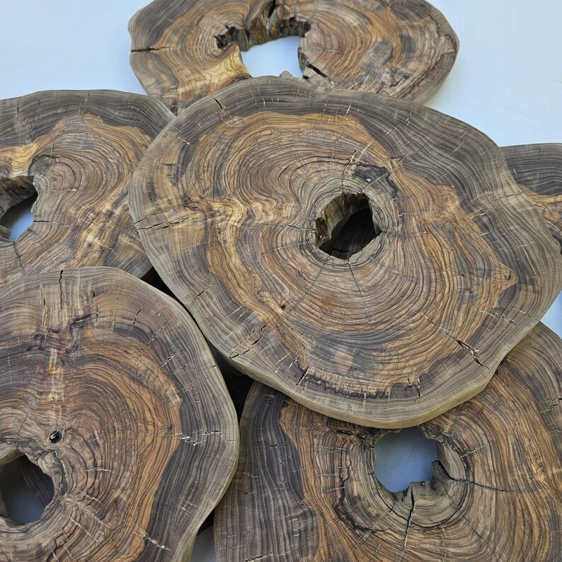 Olive Wood Slab for Epoxy, Live Edge Wood for DIY, Raw Edge Olive Tree ...