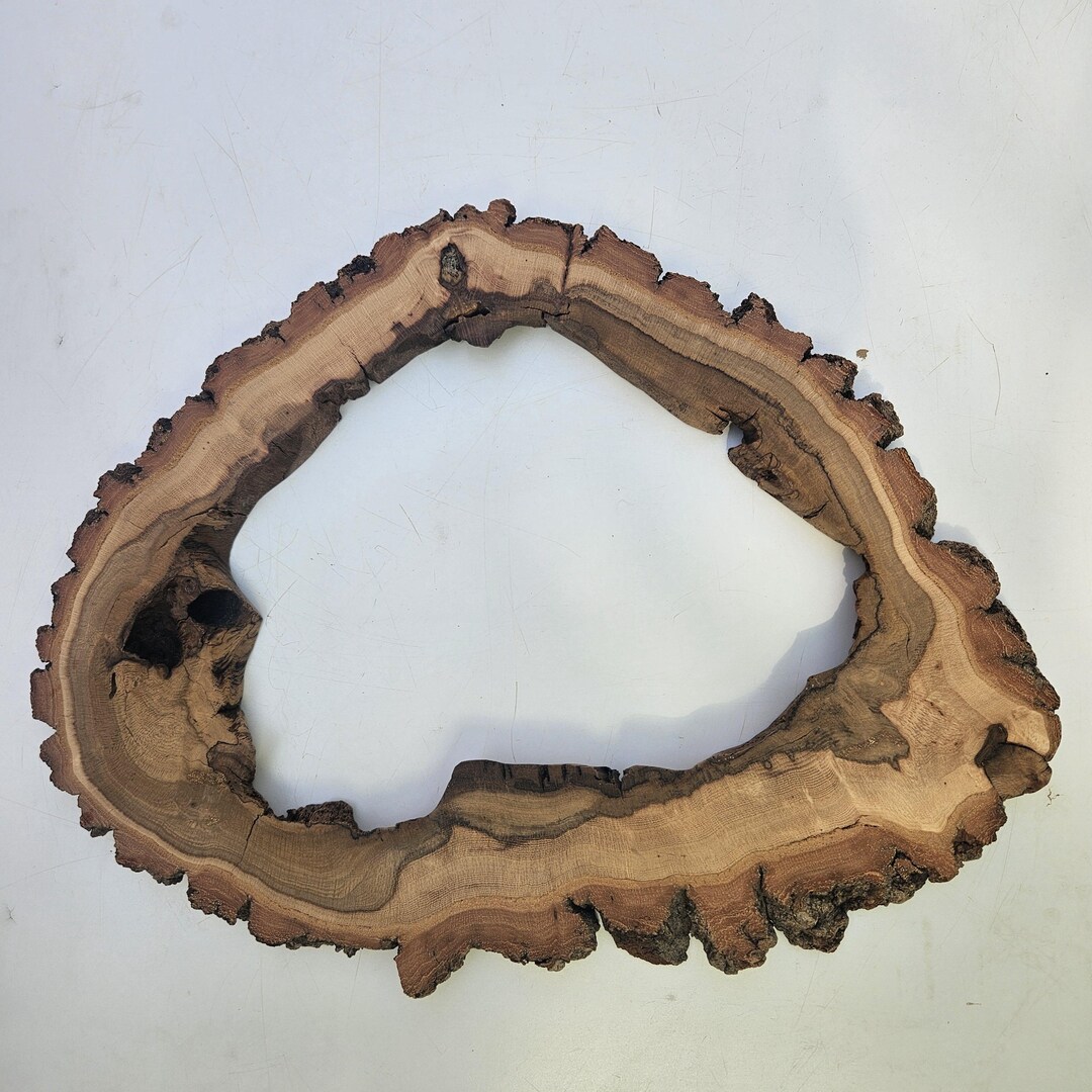 Unfinished Oak Wood Slab for Epoxy, Live Edge Wood for Mirror, Raw Edge ...