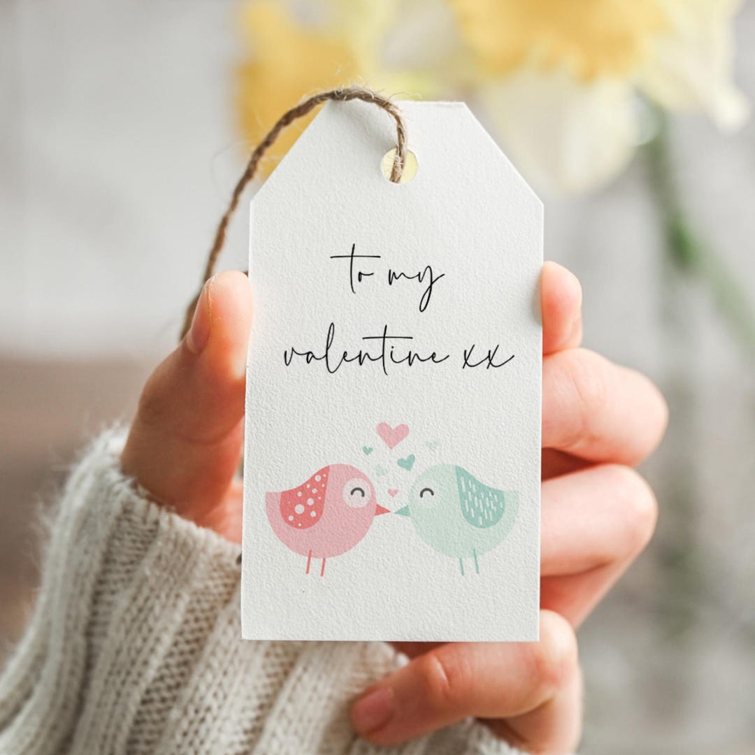 Valentines Day Gift Tag for Boyfriend Girlfriend for Partner Cute ...