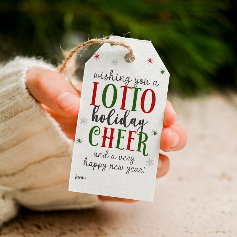 Lotto Christmas Tag - Etsy