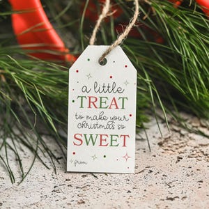 Printable Christmas Gift Tag Christmas Cookie Tag Printable Holiday ...