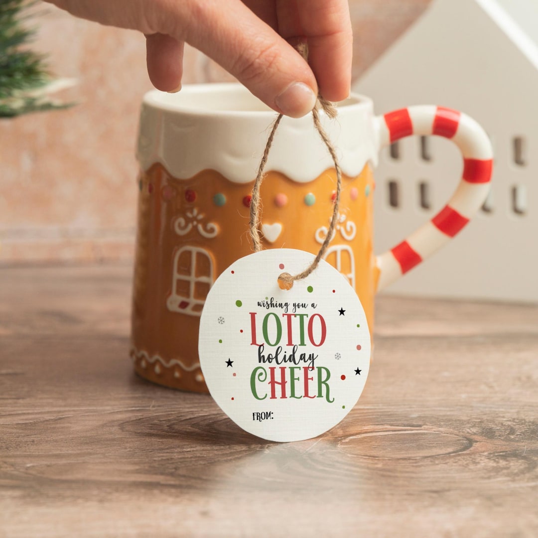 Lotto Holiday Cheer Gift Tags Printable Lotto Ticket Christmas Tags - Etsy