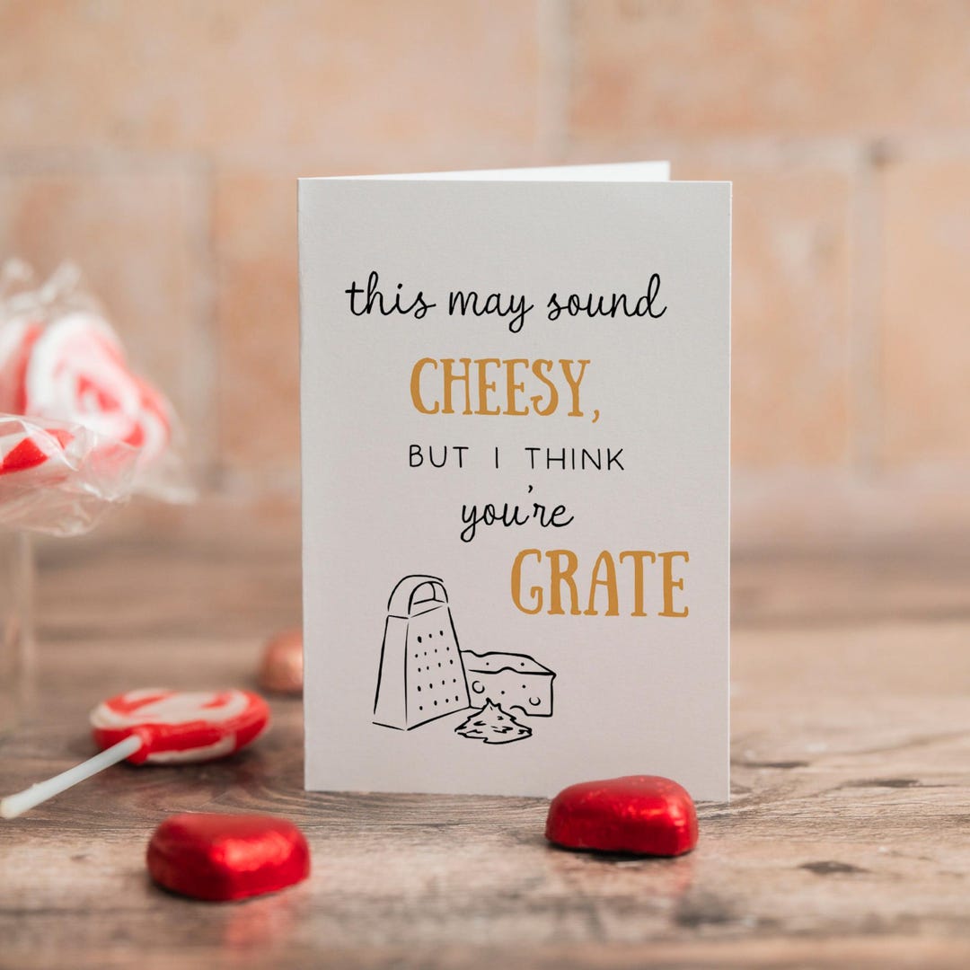 You're Grate Card Printable Cheesy Valentine Pun Card Instant Download ...