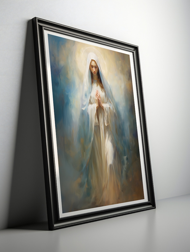 Our Virgin Maria, Mother of God Poster, Saint Mary Art, Holy, Gift for ...