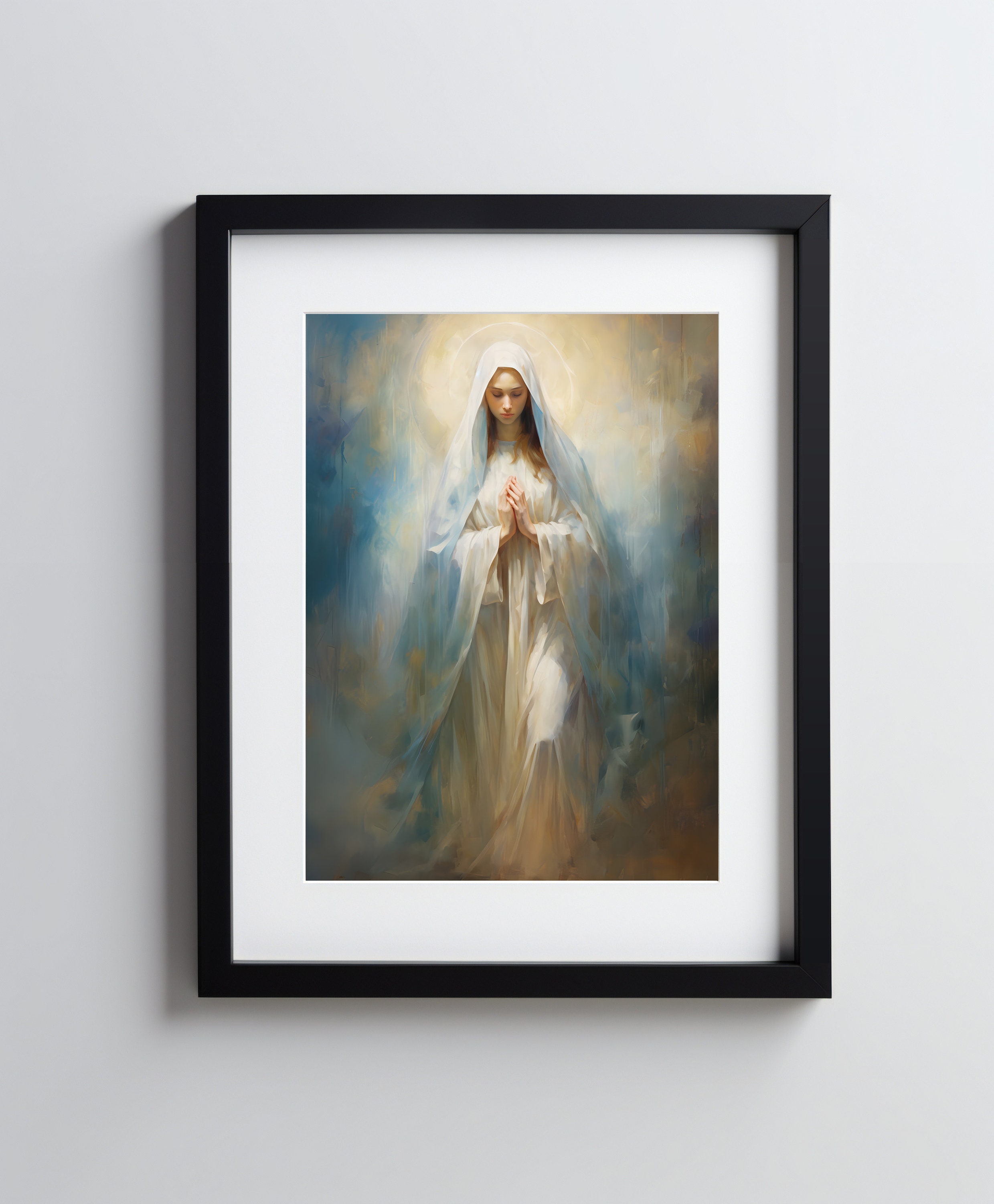 Our Virgin Maria, Mother of God Poster, Saint Mary Art, Holy, Gift for ...