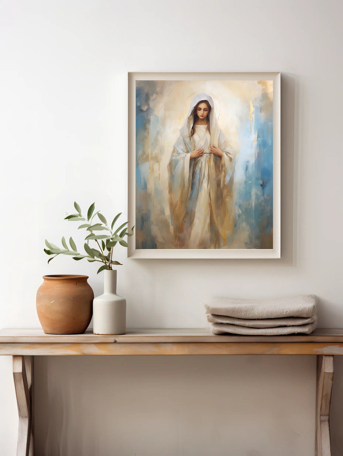 Our Virgin Maria, Mother of God Poster, Saint Mary Art, Holy, Gift for ...