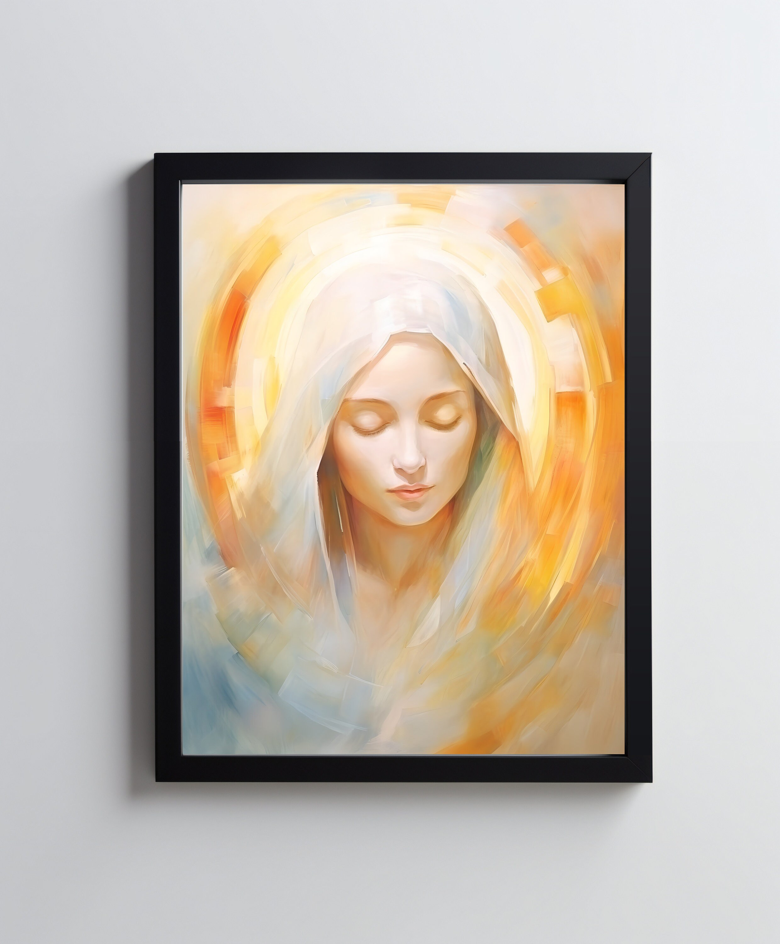 Our Virgin Maria, Mother of God Poster, Saint Mary Art, Holy, Gift for ...
