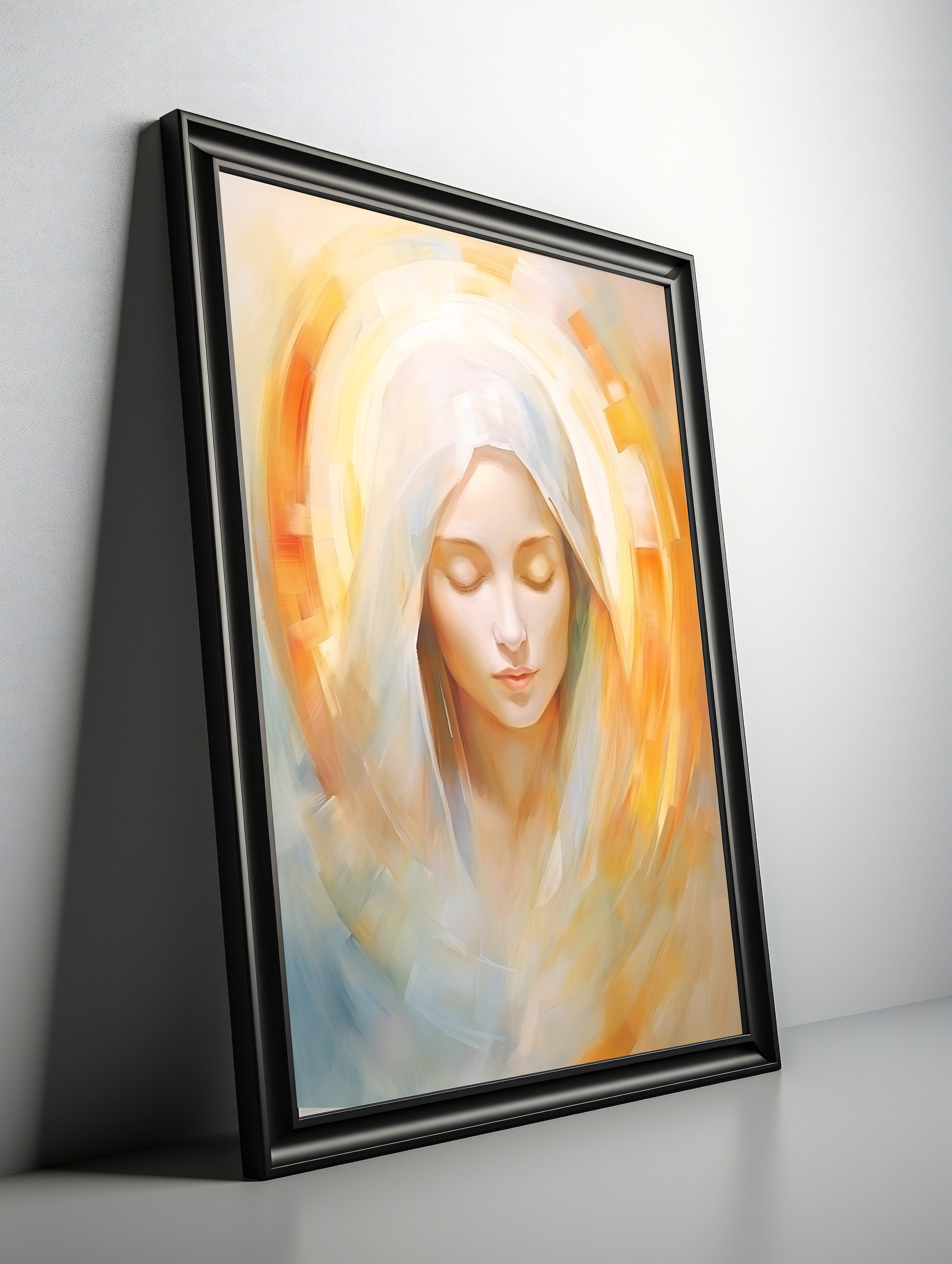 Our Virgin Maria, Mother of God Poster, Saint Mary Art, Holy, Gift for ...