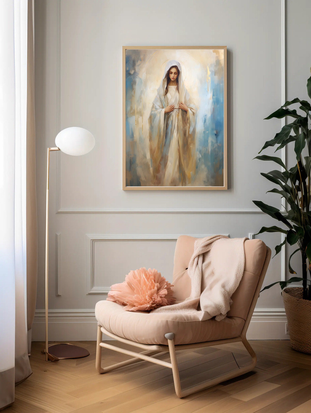 Our Virgin Maria, Mother of God Poster, Saint Mary Art, Holy, Gift for ...