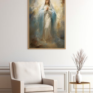 Our Virgin Maria, Mother of God Poster, Saint Mary Art, Holy, Gift for ...