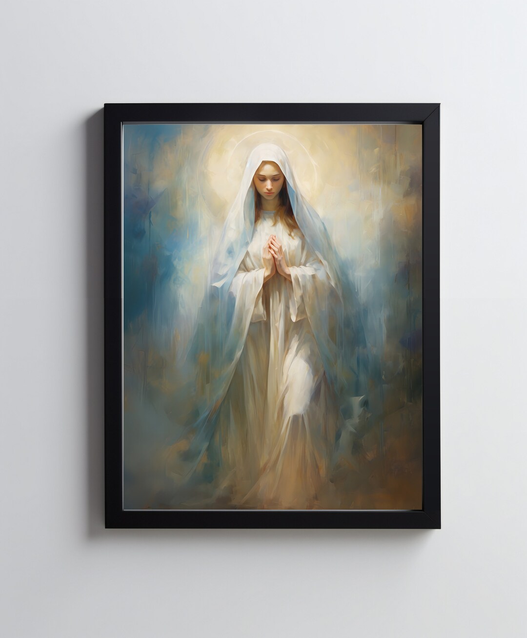 Our Virgin Maria, Mother of God Poster, Saint Mary Art, Holy, Gift for ...