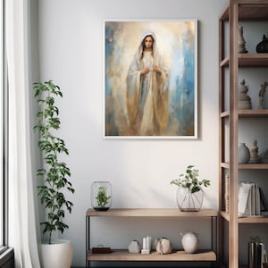 Our Virgin Maria, Mother of God Poster, Saint Mary Art, Holy, Gift for ...